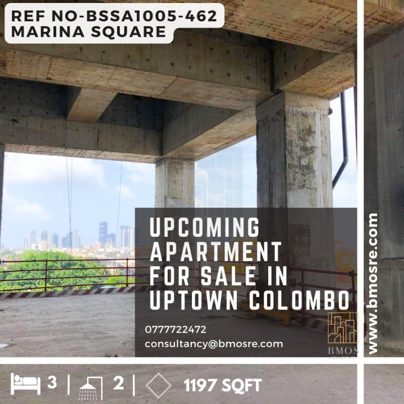 BRAND NEW UPCOMING APARTMENT FOR SALE @ MARINE SQUARE – UPTOWN COLOMBO
